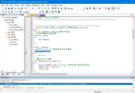 Stm32 新建工程模板 Warning 260 D Explicit Type Is Missing Int Assumed Stm32 新建工程模板 Warning 260 D Explicit Type Is Missing Int Assumed