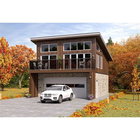 Modern 3 Car Garage With Apartment Plans Three Car Garage With Loft