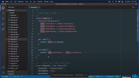 extension development host not showing theme r vscode