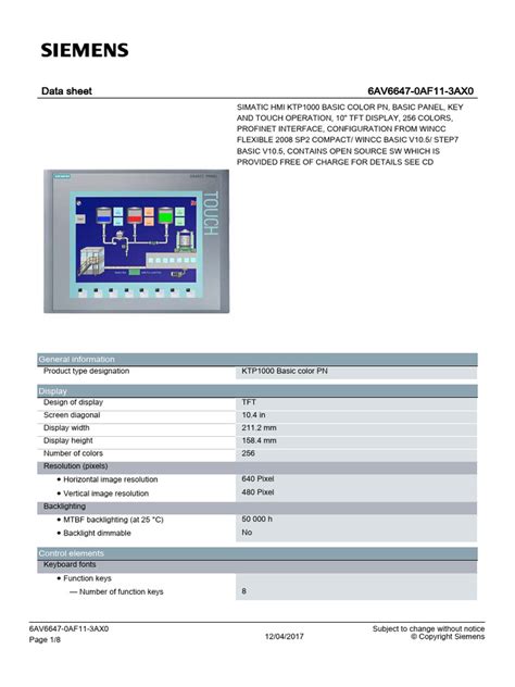Manual Siemens Touch Pdf Computer Keyboard Display Resolution