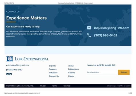 Schedule Analysis Methods Aace 29r 03 Recommendedpdf Law