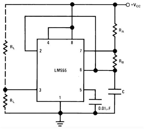 Square Wave Generator Circuit Using 555 Timer