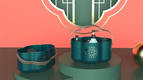 洗浴收纳篮子 设计案例彩虹设计网