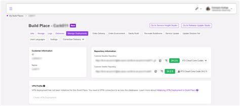 ICAM For Build Place Manage Deployments ALE Documentation For IFS Cloud