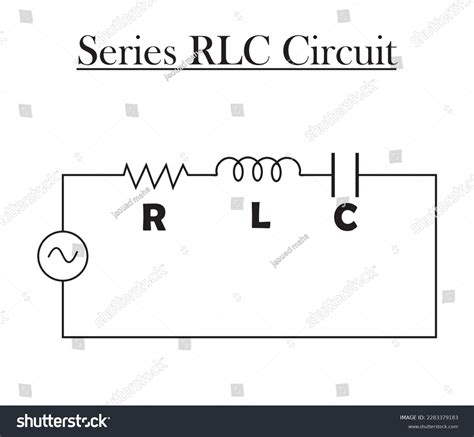 Series Rlc Circuit Isolated On White Stock Vector Royalty Free 2283379183 Shutterstock