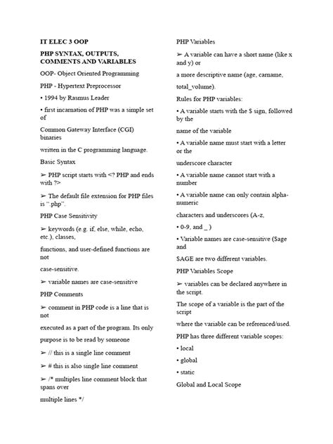 Oop Reviewer Pdf