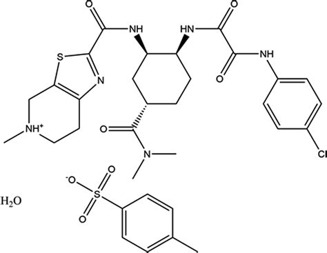 Crystal Structure Of Edoxaban Tosylate Monohydrate Form I C24h31cln7o4s C7h7o3s H2o