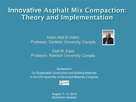 Pdf Keynote Presentation Innovative Asphalt Mix Compaction Technology Theory And Implementation