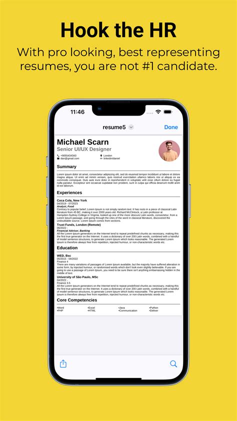 Resume Builder Cv Maker Vita Para Iphone Descargar Resume Builder Cv Maker Vita Para Iphone Descargar