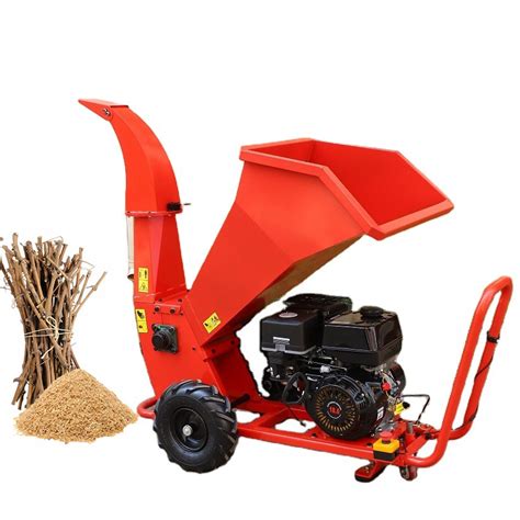 HP Petrol Motor Powered Wood Chipper Tree Branch Crusher Chipper Machine Chipper Shredder
