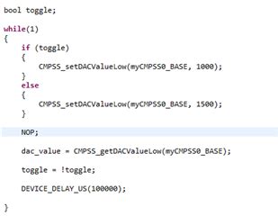 TMS320F2800137 DAC Output Using CMPSS Module C2000 Microcontrollers