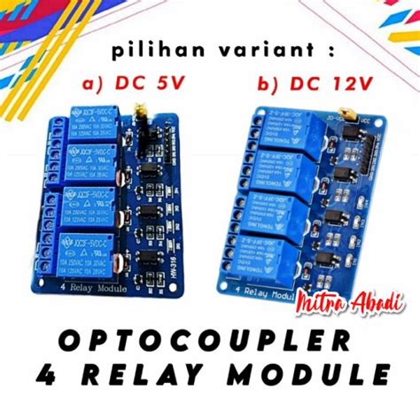 Optocoupler Channel Relay Module DC V DC V Lazada Indonesia