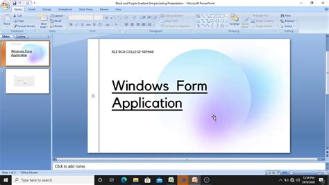 How To Create Windows Application In C Net Youtube