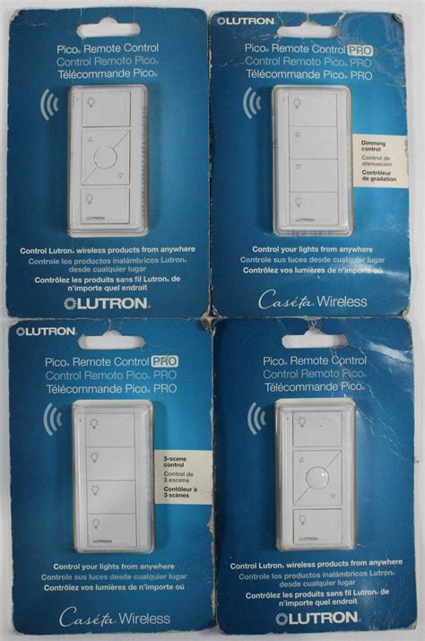 4 Lutron Pico Remote Control Pro Switches
