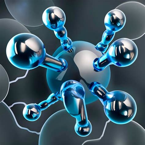 Premium Ai Image 3d Molecule Structure Model Ai Generated