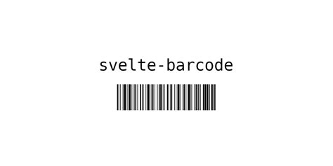 Svelte Barcode Svelte Themes