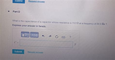 Solved What Is The Reactance Of An Inductor With An