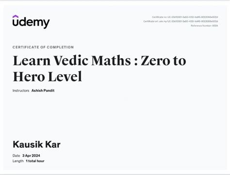 Kausik Kar On Linkedin This Has Been An Amazing Course Loved Vedic