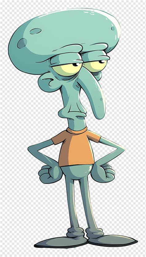 Squidward Tentacles Cartoon Squid Png Pngwing