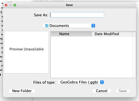 File Opensave Dialog Unnavigable On Mac Rgeogebra