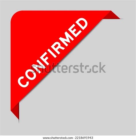 Red Color Corner Label Banner Word Stock Vector Royalty Free 2218691943 Shutterstock