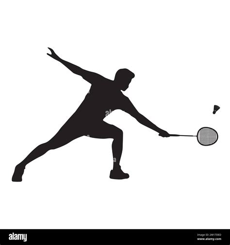 Vector Illustration Of Badminton Player Stock Vector Image And Art Alamy