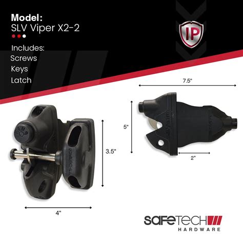 Safetech Hardware Viperx5 2 Two Sided Gate Latch Viperx5 2