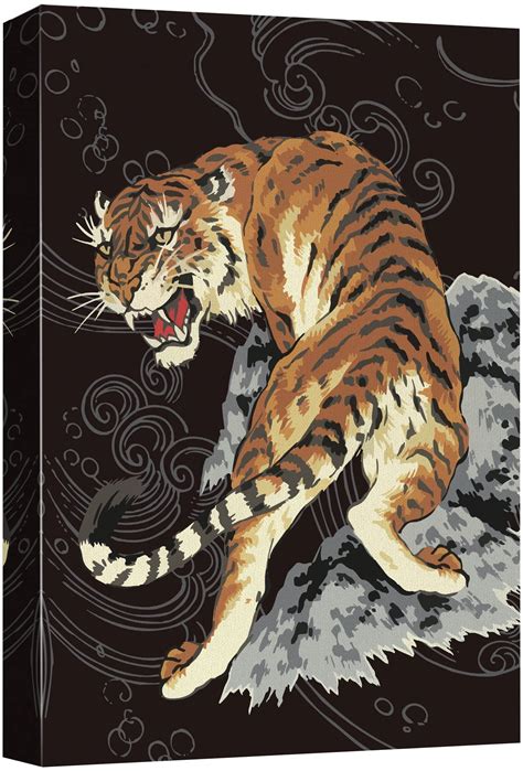 Traditional Japanese Tiger Art