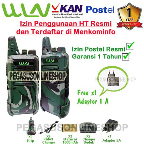 Jual HT WLN Two Way Radio LORENG HIJAU ARMY 2 Isi2pcs LORENG ABU Jakarta Pusat HT WLN