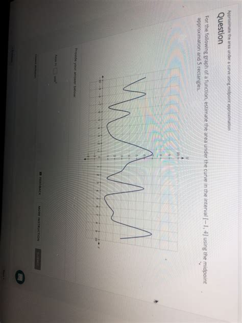 solved approximate the area under a curve using midpoint