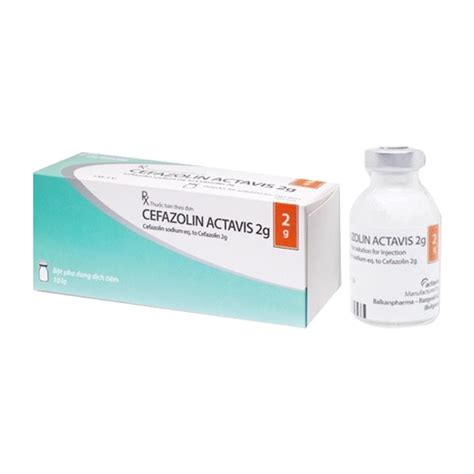Thuốc Cefazolin Actavis 2g Hộp 10 Lọ