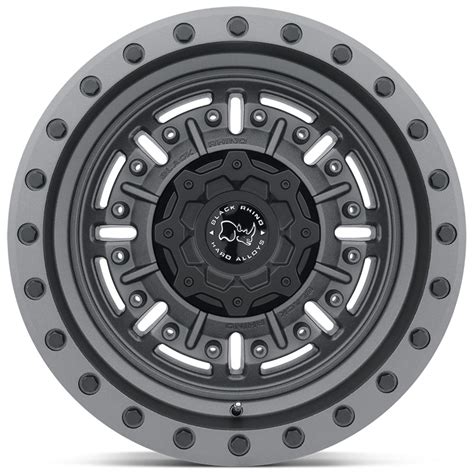 Black Rhino Hard Alloys Abrams Wheels Textured Matte Gunmetal 18x9