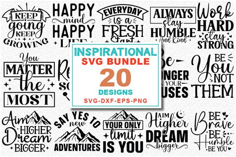 Inspirational Quotes Svg Design Bundle By Teewinkle Thehungryjpeg