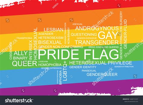 Hand Draw Lgbt Pride Flag Vector เวกเตอร์สต็อก ปลอดค่าลิขสิทธิ์