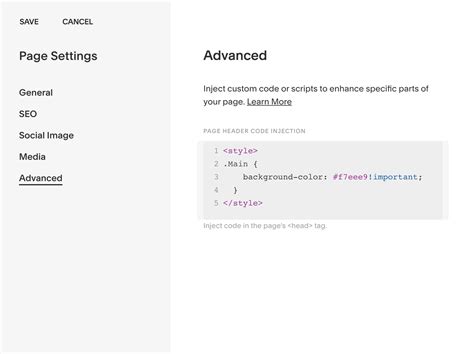 How To Change The Background Color Of A Single Page In Squarespace Brine Template Big Cat