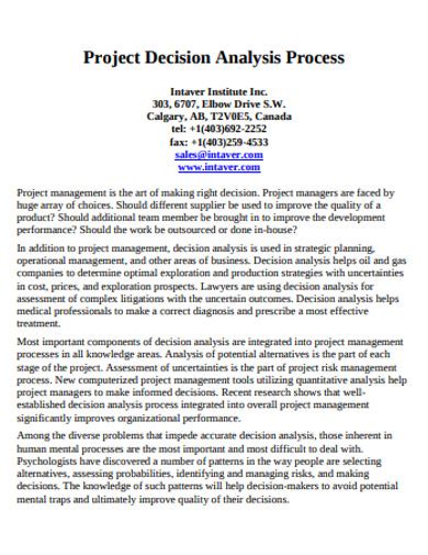 Project Analysis 18 Examples Format Pdf Examples Project Analysis 18 Examples Format Pdf Examples
