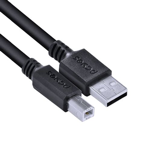 Cabo Para Impressora Usb A Macho Para Usb B Macho Awg Puro Cobre Metros Puabm