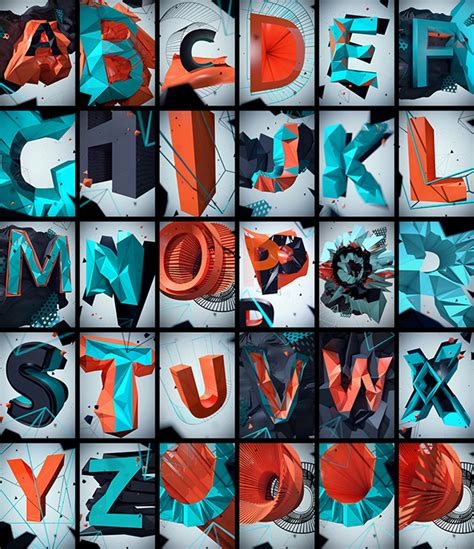 Polygon Alphabet On Behance