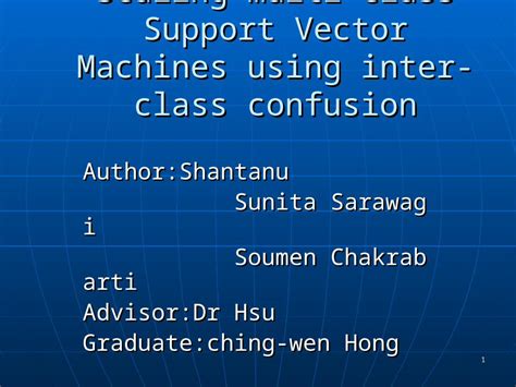 Ppt Scaling Multi Class Support Vector Machines Using Inter Class Confusion Dokumentips