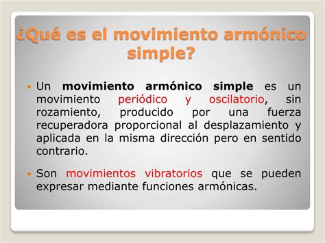 Ppt Movimiento ArmÓnico Simple Powerpoint Presentation Free Download