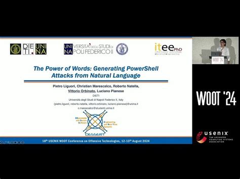 Free Video The Power Of Words Generating Powershell Attacks From Natural Language From Usenix