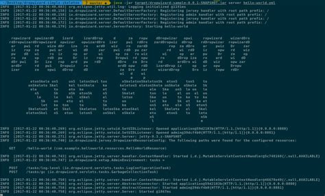 New Dropwizard 105 Java Service