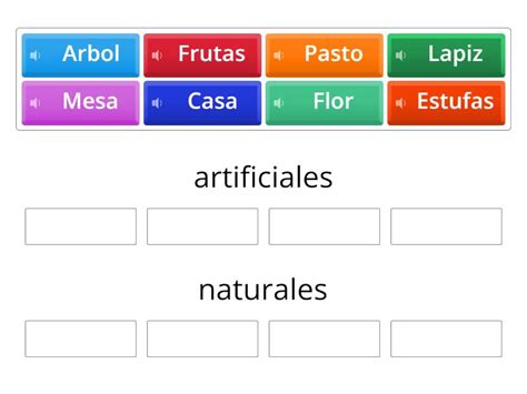Estructuras Artificiales Y Naturales Group Sort