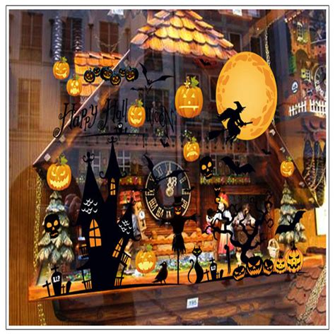Miico Mj8006 Halloween Sticker Cartoon Sticker Removable Wall Sticker