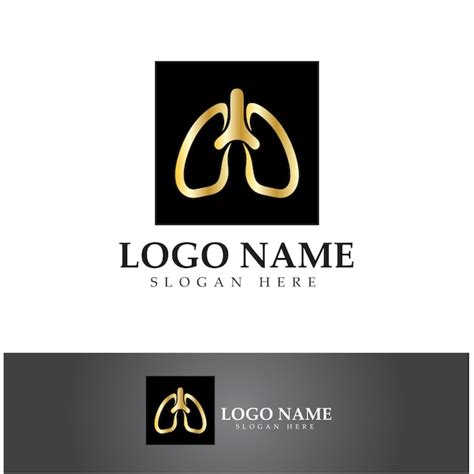 폐 건강 및 관리 로고 템플릿emblemdesign Conceptcreative Symbolonvector 그림 프리미엄 벡터