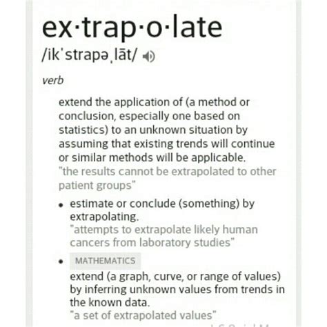 Extrapolate Form Definition And Examples
