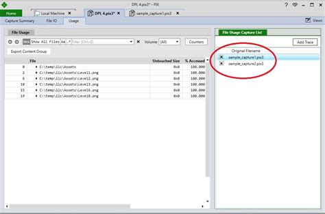File Io Captures Pix On Windows
