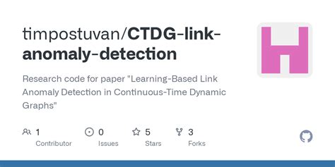 Github Timpostuvan Ctdg Link Anomaly Detection Research Code For Paper Learning Based Link
