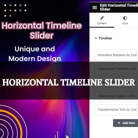 Bwd Horizontal Timeline Slider Addon For Elementor V Nulled