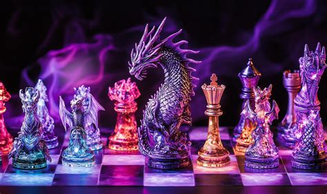 Glass Chess Set Wallpaper Clear Glass And White Chess Piece On White